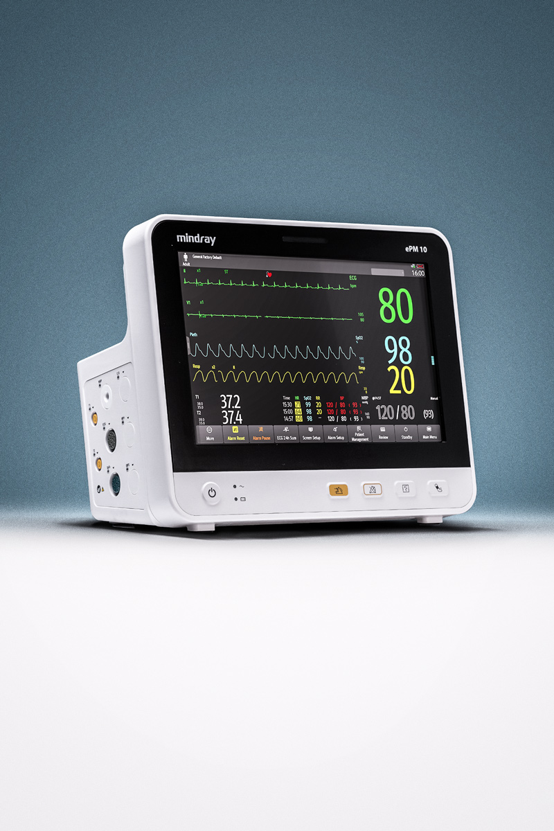 ePM 10: 10.1" Touchscreen, Mindray 3/5-Kanal EKG + ARR + ST, Mindray ...