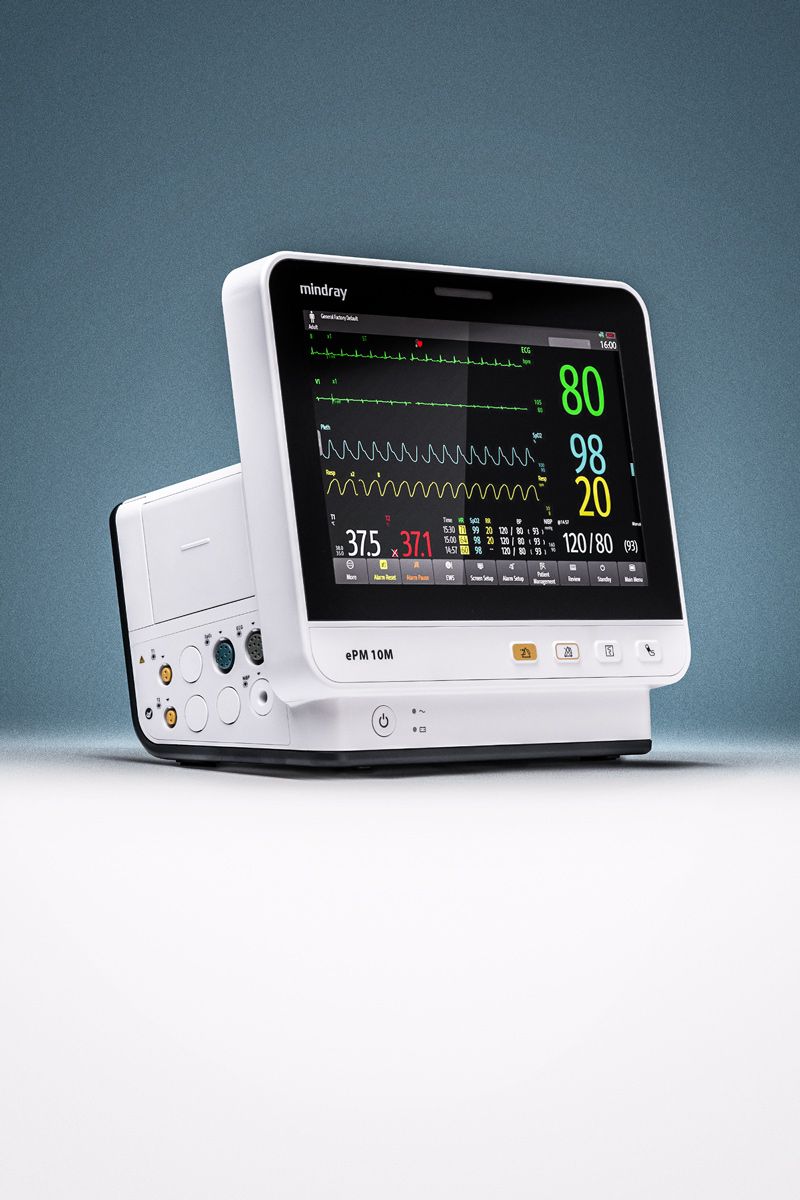 ePM 10M: 10.1" Touchscreen, Mindray 3/5-Kanal EKG + ARR + ST, Mindray ...
